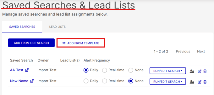 Maximizing Efficiency with Saved Searches